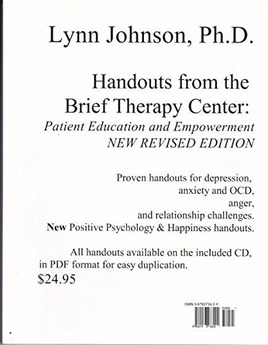 Handouts from the Brief Therapy Center: Patient Education & Empowerment ...