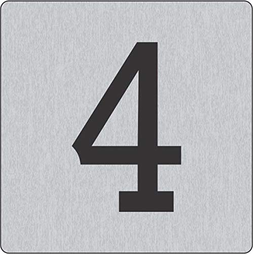 DLCCREATION Floor Numbers Silver Stainless Steel Sign Board with ...