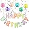 Amazon.com: LITAUS Pastel Birthday Decorations Kit - 17-Piece Set with ...