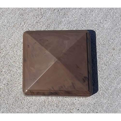 Amazon.com: America's Fence Store Chestnut Brown 5" Vinyl External Cap ...