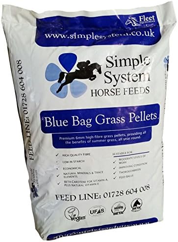 Simple System Blue Bag Grass Pellets 20kg - Summer Grazing all year ...