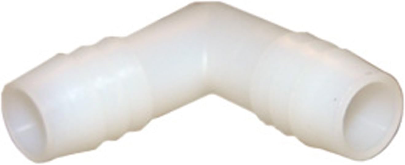 LASCO 19-9607 90-Degree Elbow Barb Fitting with 1/2-Inch Insert, Nylon ...