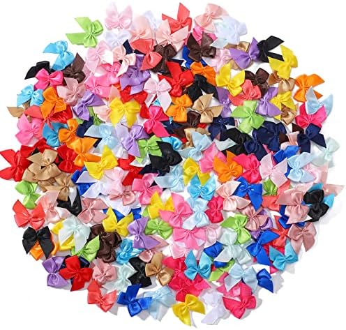 Amazon.com: Iconikal 120-Count 1-Inch Mini Bows - Vibrant Foil Colored ...
