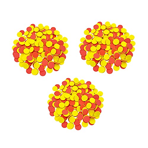 Snapklik.com : 1 Inch Two-Color Counters, Red/Yellow, Educational ...