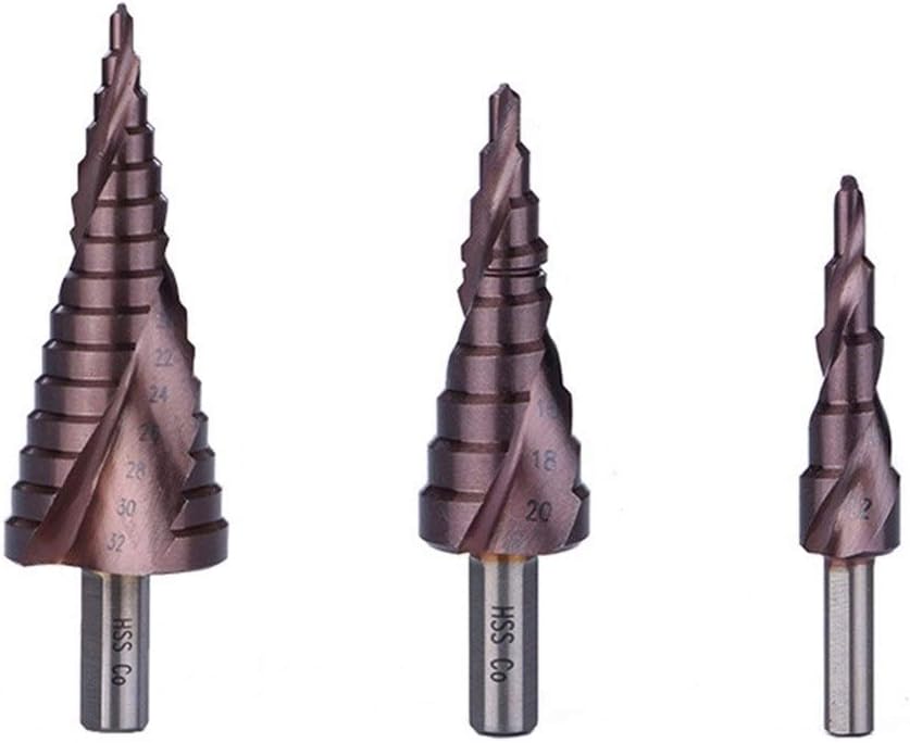 Spiral Fluted Step Drill Cobalt Step Drill Set 4-12/4-20/4-32 Mm Drill ...