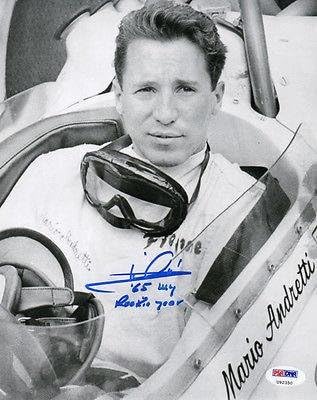 MARIO ANDRETTI SIGNED AUTOGRAPHED 8x10 PHOTO + '69 INDY ROOKIE YEAR ...