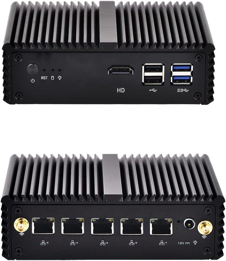 QOTOM Q730G5 Barebone Mini PC - Intel Quad-core J4105, AES-NI, 5 Intel ...