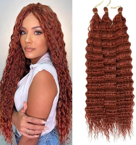 Amazon.com : Ocean Wave Braiding Hair 3 Packs 24 Inch Deep Wave Wavy ...