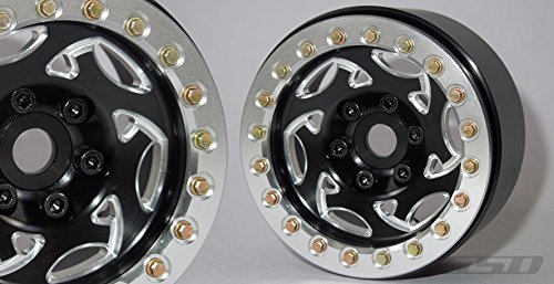 SSD RC 1.9" Champion Beadlock Wheels (Black / Silver) (2) : Amazon.in ...