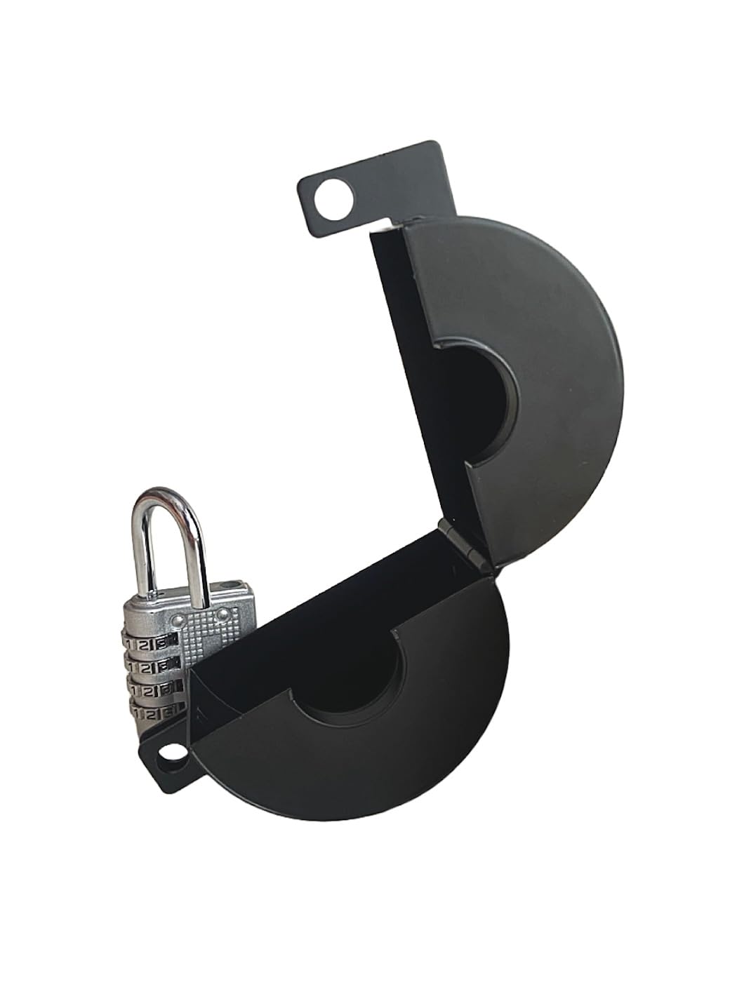 Amazon.com: Gascem Door Knob Lockout Device. (Matt Black, 1 Padlock ...