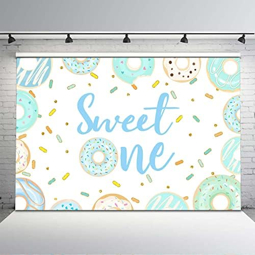 Amazon.com : Avezano Boy Sweet One Backdrop Blue Donut Sweet One ...