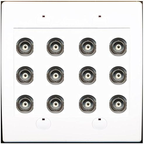 Amazon.com: RiteAV 12 Port BNC Female/Female HD-SDI Jack Wall Plate ...