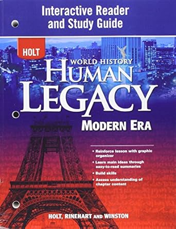 Modern Era, Grades 9-12 World History Human Legacy Interactive Reader ...