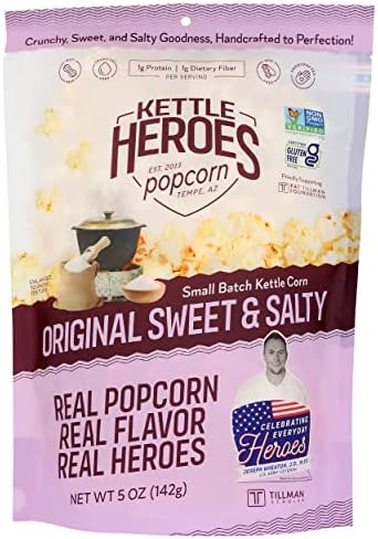 Amazon.com: Kettle Heroes Small Batch Handcrafted Kettle Corn Popcorn ...
