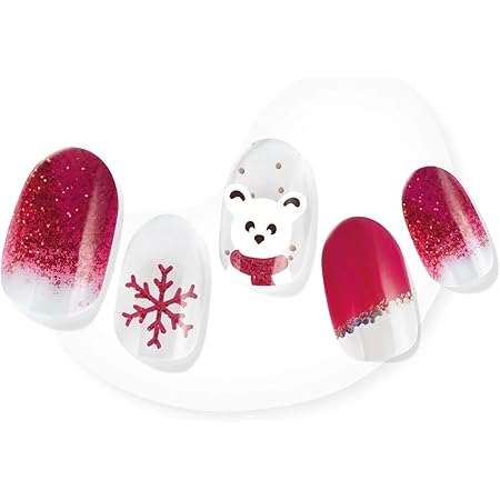 Amazon.com: Dashing Diva Glaze Holiday Nail Strips - Cranberry Kringle ...