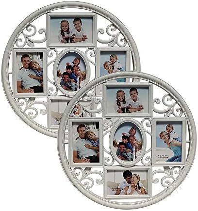 Amazon.com - XAONIEN Metal Scroll 4 Slot Wall Hanging 4x6 Picture ...
