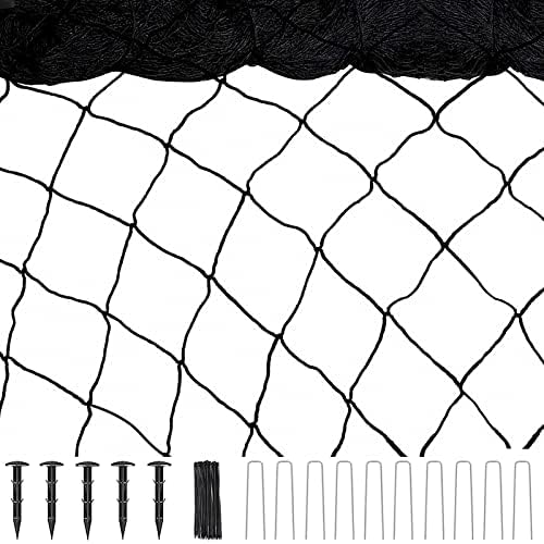 Amazon.com : 25 x 50 Ft Bird Netting with 2.4 in Square Mesh- Nylon Garden Mesh Netting for ...