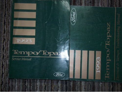 1993 Ford Tempo Repair Service Shop Manual Set FACTORY (service manual ...