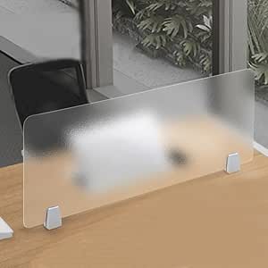 Frosted Acrylic Free Standing Screen, Privacy Divider Home & Office ...