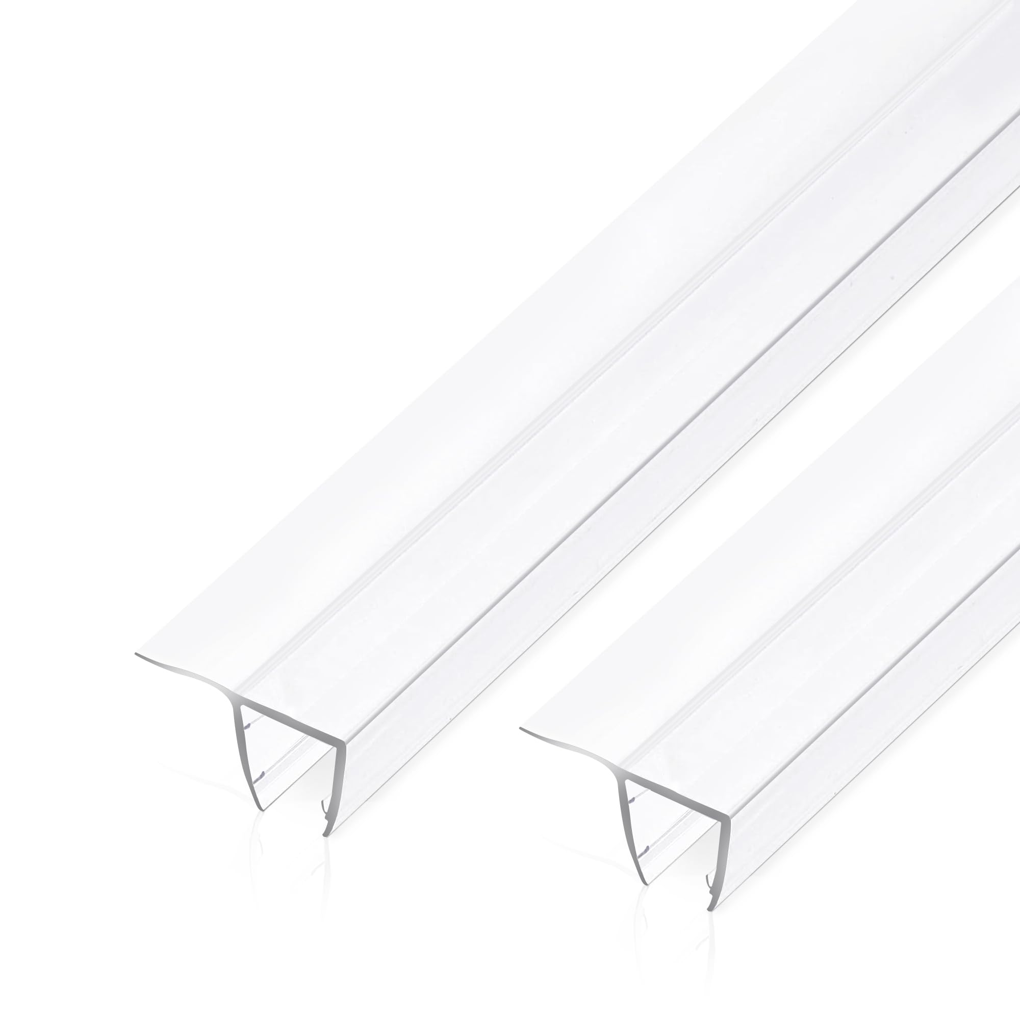Shower Glass Door Seal Strip, 2 Pack 78 Inch Long Shower Door Side ...