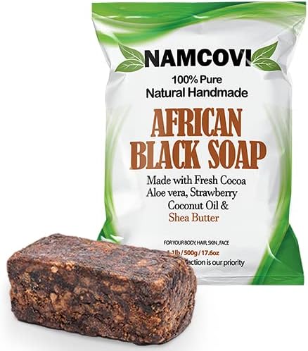 Amazon.com : Our Earth's Secrets Natural Raw African Black Soap 2 lbs ...
