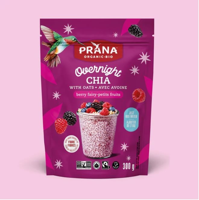 Amazon.com: PRANA ORGANIC OVERNIGHT OAT AND CHIA BERRY FAIRY, 1.75 ...
