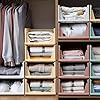 Amazon.com: 5 Pack Folding Closet Organizers Storage Box, Stackable ...