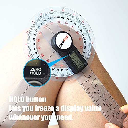 Snapklik.com : 12 Digital Goniometer 360 Degree Physical Therapy ...