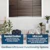 Amazon.com: TailorView Customizable Wood Horizontal Cordless Window Blinds - 2 Inch Slats ...