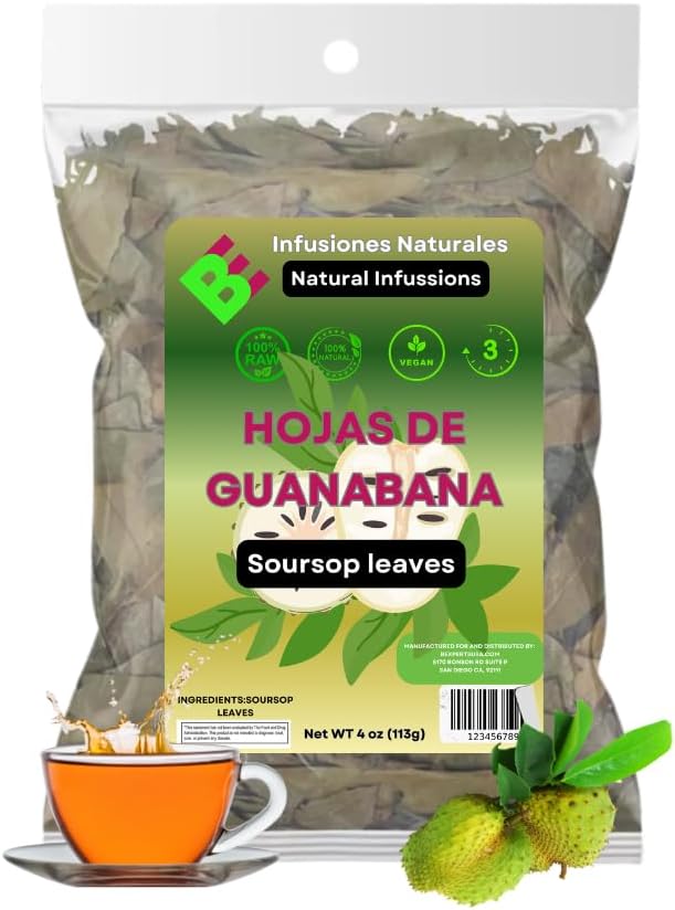 Amazon.com : Yerbero - Whole Dried Graviola Soursop Leaves ( 8 oz - 660 ...