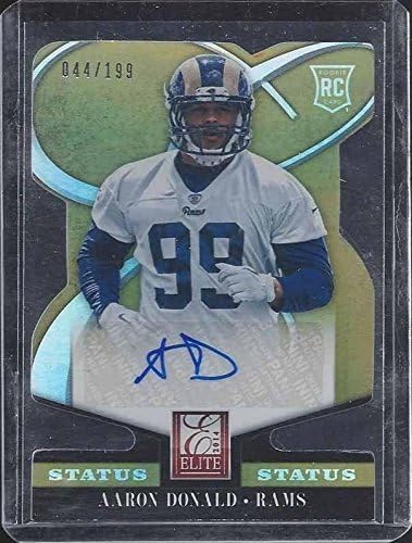 Aaron Donald 2014 Elite Status Gold Die Cut Rams Rookie Auto Rc #d 44/ ...