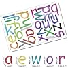 Amazon.com: Red to Black Watercolor Lowercase letters Plastic-Free ...