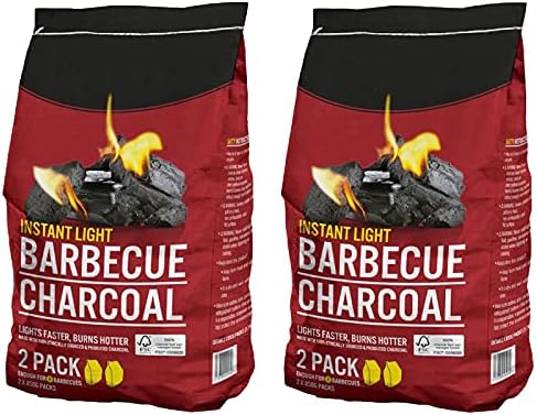 Instant Light Charcoal 12kg (12 x 1kg bags) Instant Lighting Charcoal ...