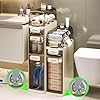 Amazon.com: DY GMD Slim Bathroom Storage Cabinet, Narrow Bathroom ...