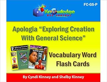 Apologia Vocabulary Word Flash Cards - Exploring Creation with General ...