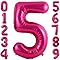 Amazon.com: Large Hot Pink 25 Number Balloons, 40 Inch Jumbo Number 25 ...