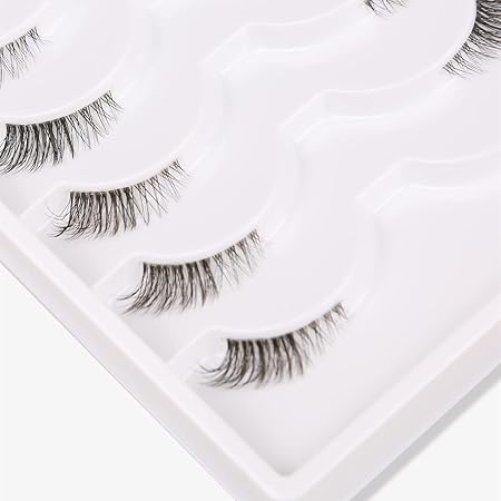 Amazon.com: Gmagictobo False Eyelashes Natural Half Lashes Cat Eye ...