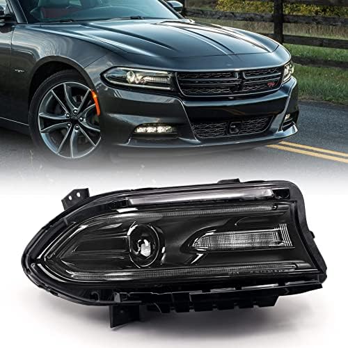 Amazon.com: FIONE Halogen Headlights Assembly Compatible with Dodge ...