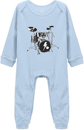Amazon.com: Baby Bodysuit Cool Drums Drum Set Design Drummer Infant ...