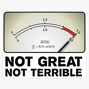 Amazon.com: MAGNET Not Great Not Terrible - 'Chernobyl' Fan Art Magnet ...