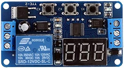 Docooler 12V Delay Relay Board LED Display Automation Digital Delay Timer Control Switch Relay ...