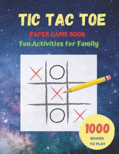 Amazon.com: Tic Tac Toe Paper Game Book Fun Activities for Family 1000 ...