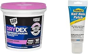 1 qt Dap 12330 DryDex Interior/Exterior Spackling and Homax 5 oz Nail ...