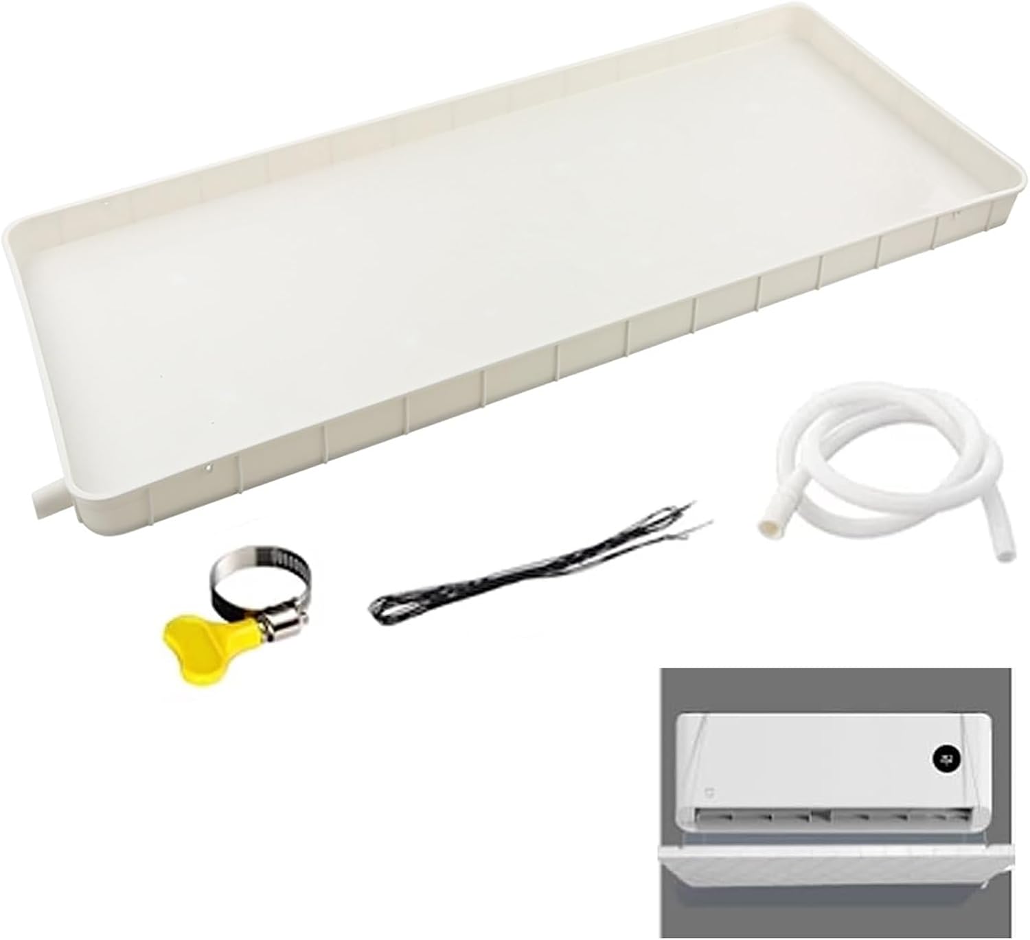 Air Conditioner Drip Pan, Uniersal Window AC Drain Kit Plastic ...