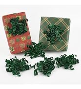 Amazon.com: HUIHUANG Red Bows for Gift Wrapping, Red Curly Ribbon Bows ...