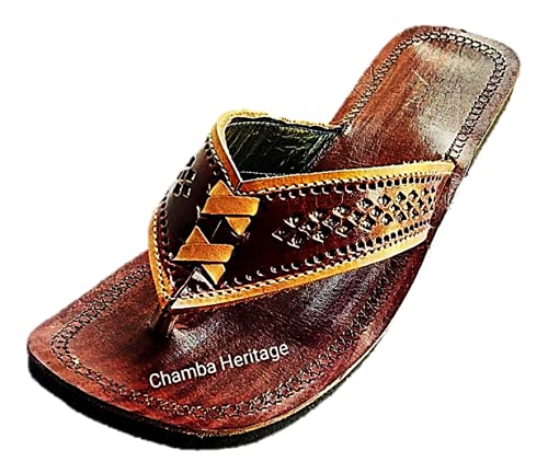 Chamba Chappal Genuine Leather Slipper/Sandal/Jutti 07: Buy Online at ...