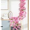 JUSTOYOU 2 Pcs 5.7FT Artificial Flowers Cherry Blossom Sakura Hanging ...