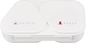 Amazon.co.jp: オーエスケー（OSK) 弁当箱 おにぎり ランチケース 大きめ 625ml ホワイト 押し型付 抗菌 ロック付き 電子レンジ対応 LS-16 日本製 : 食品・飲料・お酒