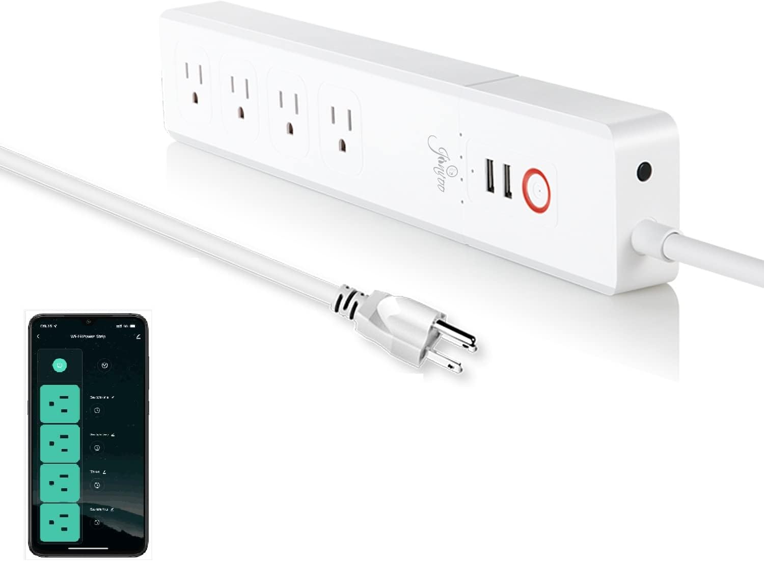 Amazon.com: Kasa Smart Plug Power Strip HS300, Surge Protector with 6 ...