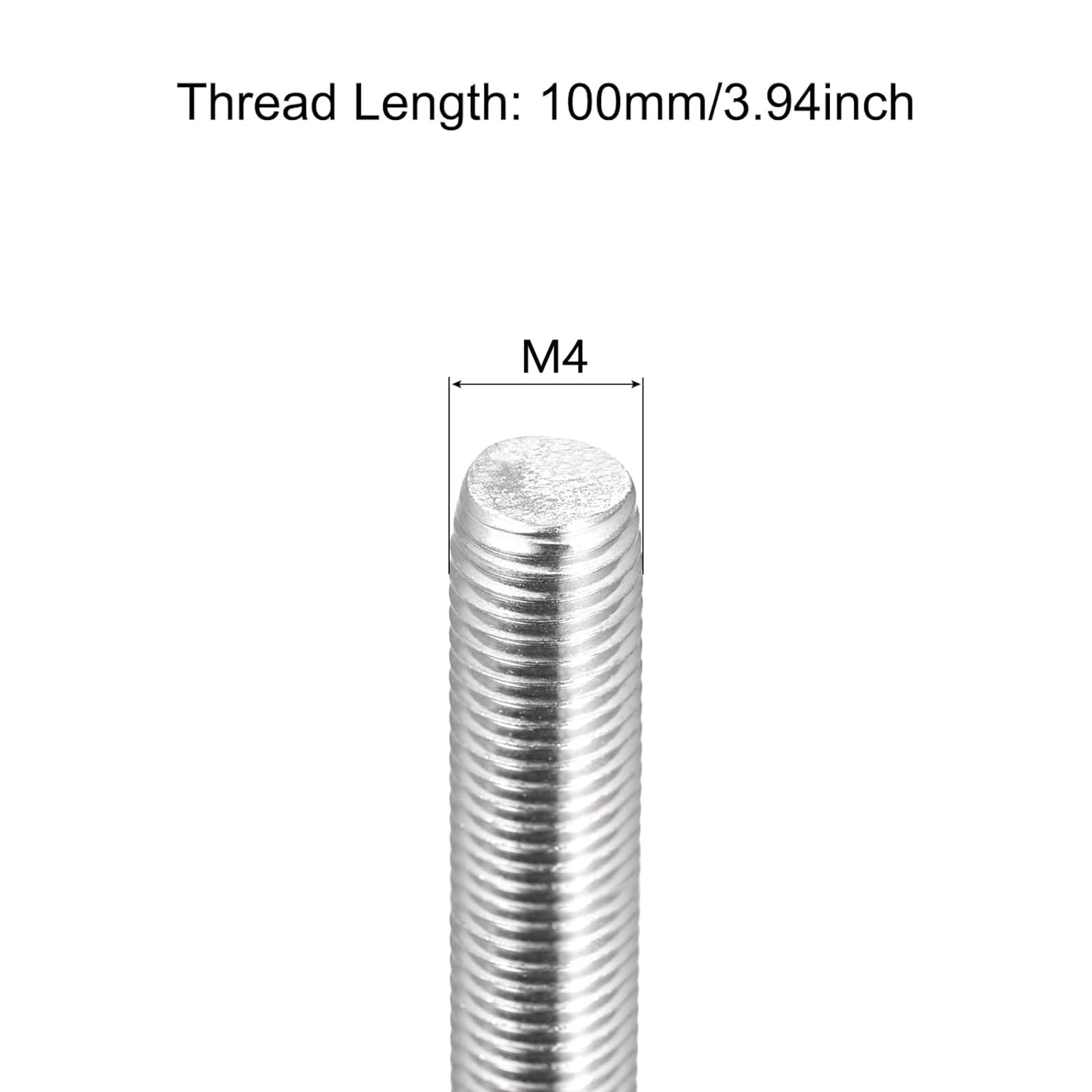 Threaded Rods & Studs 1x M18 X 50mm Threaded Bar, Fully Threaded Rod ...